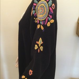 Needleworks | Sweaters | Vintage Embroidered Sweater Lxl | Poshmark